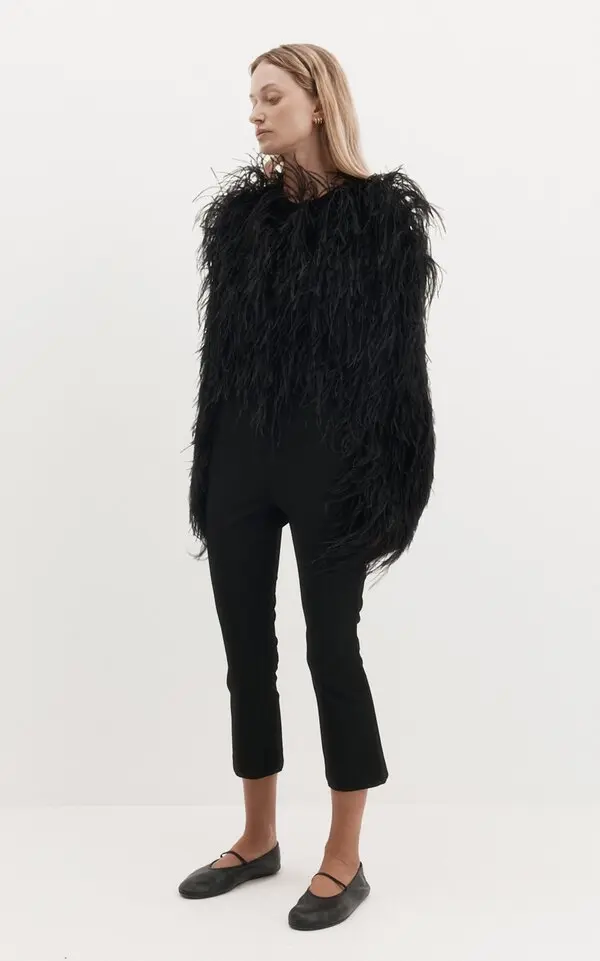 HARRIS TAPPER Aitti Ostrich Feather Jacket