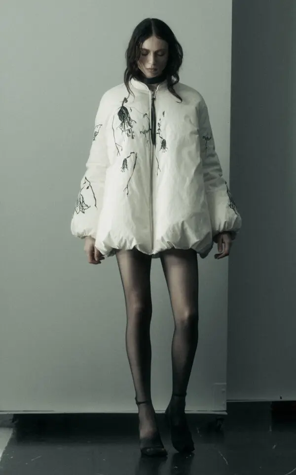 HARRIS TAPPER Chloe Brushed Cotton-cashmere Bomber Jacket