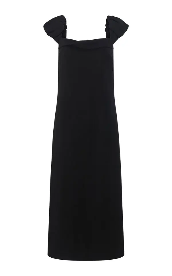 HARRIS TAPPER Robertson Tencel-wool Maxi Dress - Black