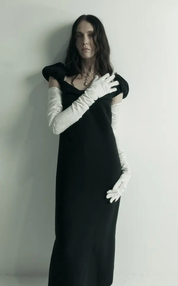 HARRIS TAPPER Robertson Tencel-wool Maxi Dress