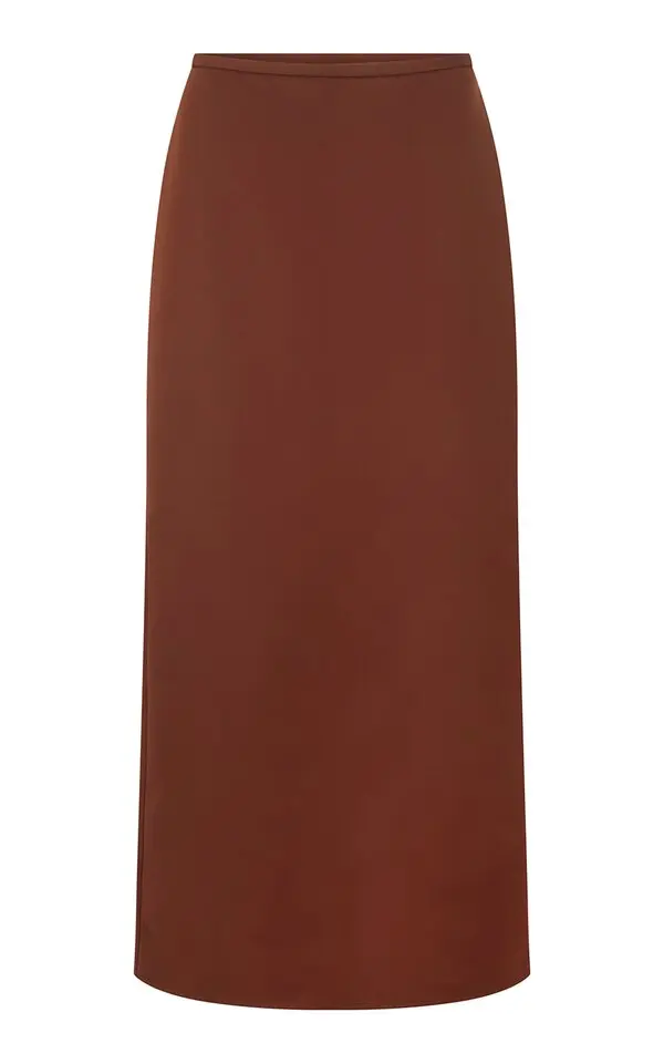 HARRIS TAPPER Tilda Satin Faille Maxi Skirt