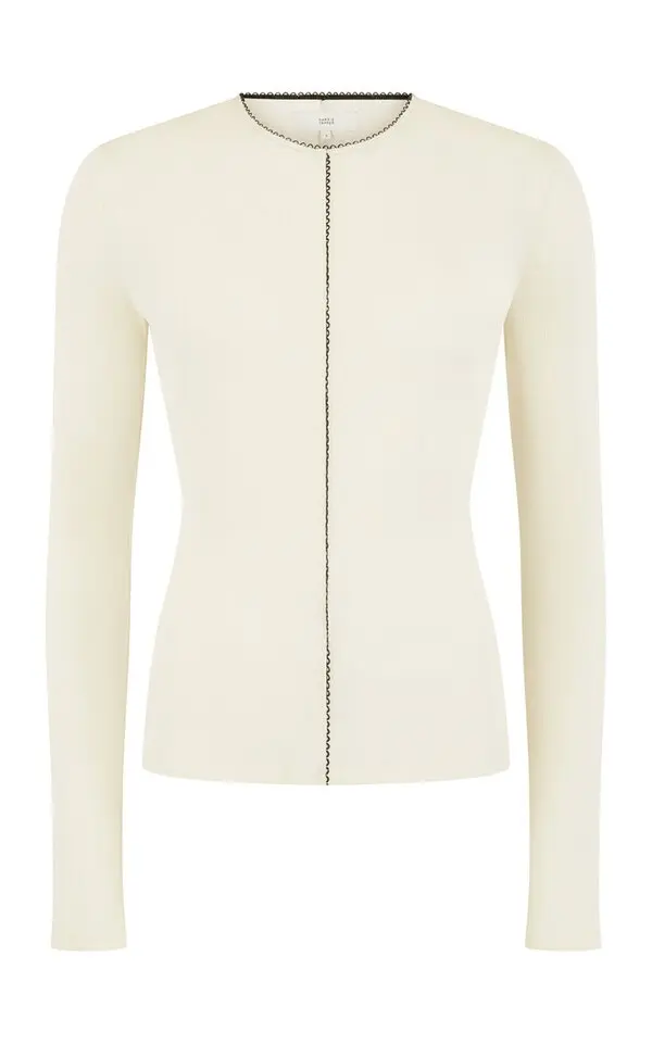HARRIS TAPPER Pero Cotton-blend Ribbed T-shirt