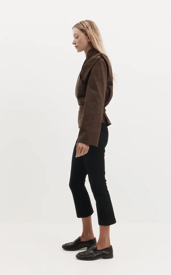 HARRIS TAPPER Long-sleeve Chaimberlain Tech Taffeta Top