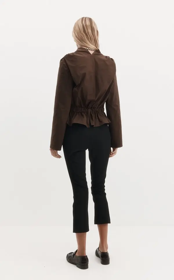 HARRIS TAPPER Long-sleeve Chaimberlain Tech Taffeta Top