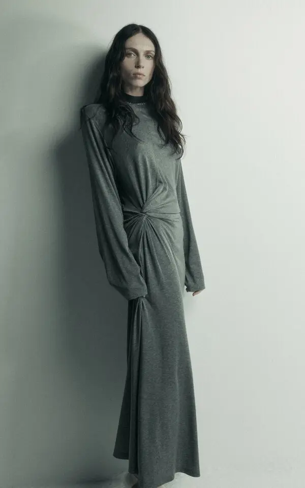 HARRIS TAPPER Teller T-shirting Maxi Dress