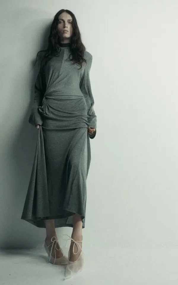 HARRIS TAPPER Teller T-shirting Maxi Dress
