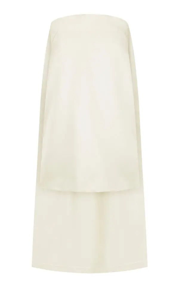 HARRIS TAPPER Exclusive Coppola Satin Faille Mini Dress - Ivory