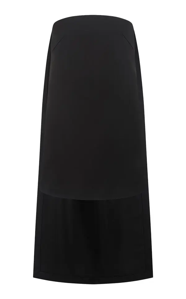 HARRIS TAPPER Coppola Satin Faille Mini Dress - Black