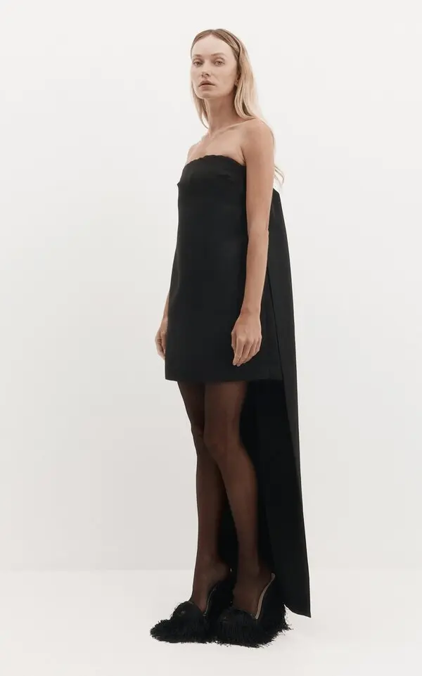 HARRIS TAPPER Coppola Satin Faille Mini Dress