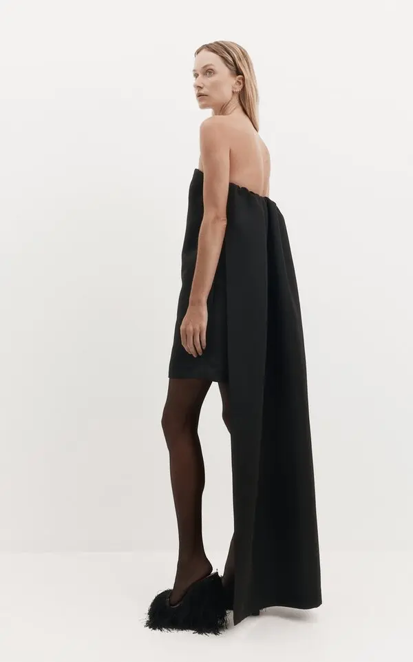 HARRIS TAPPER Coppola Satin Faille Mini Dress