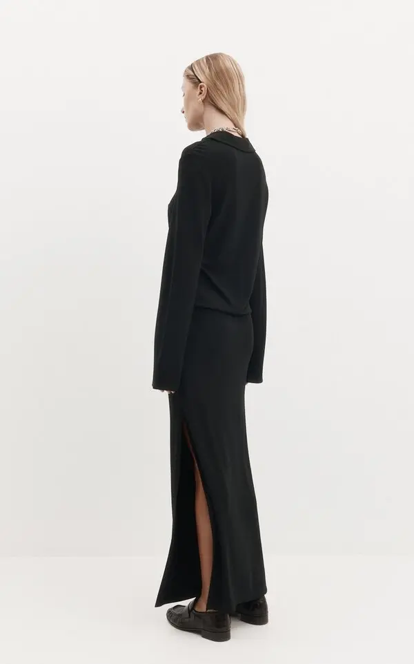 HARRIS TAPPER Lyle Drape Jersey Midi Dress