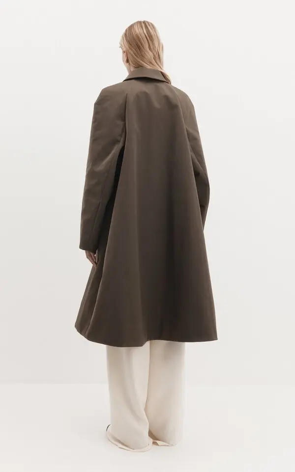 HARRIS TAPPER Sylvie Laminated Nylon Coat