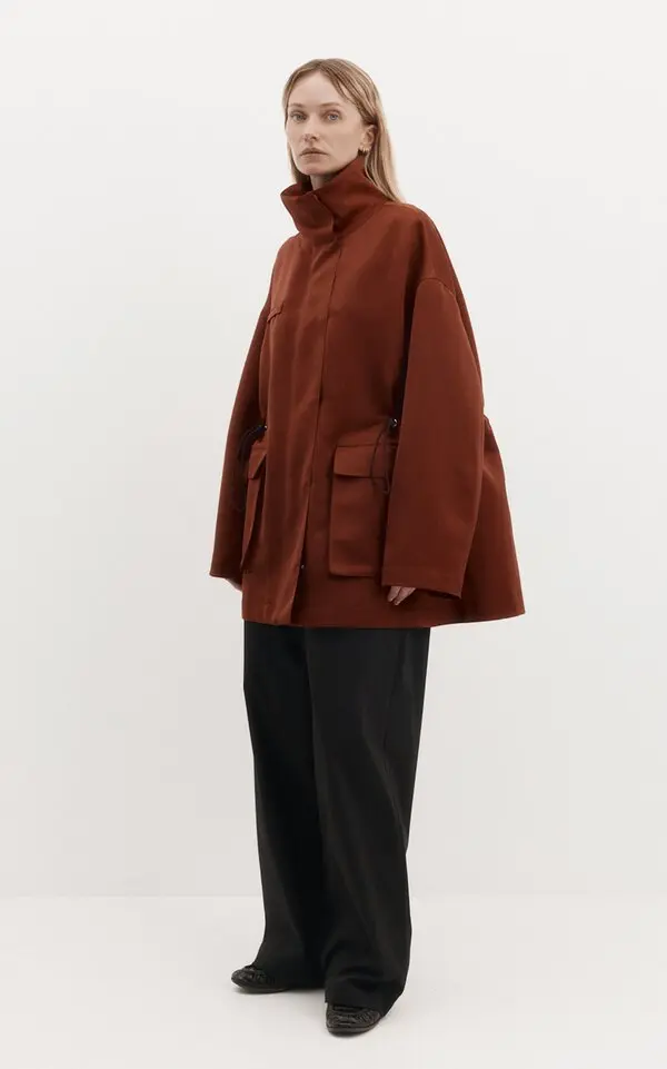 HARRIS TAPPER Balmoral Satin Faille Parka