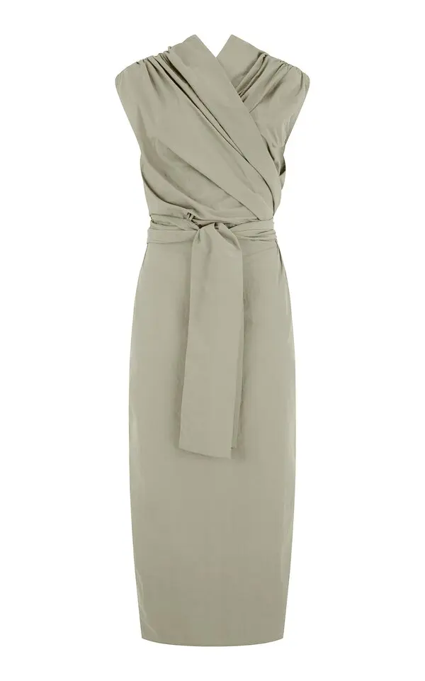 HARRIS TAPPER Chamberlain Nylon Maxi Dress - Grey