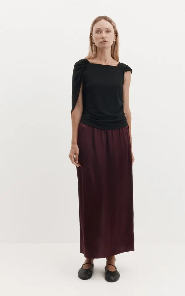 HARRIS TAPPER Heed Draped Jersey Top