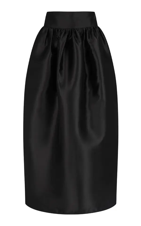 HARRIS TAPPER Emme Poly Satin Twill Maxi Skirt