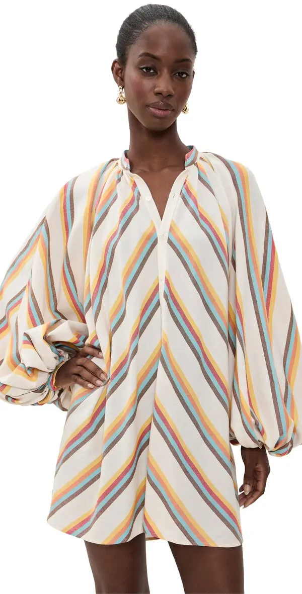 MARRAKSHI LIFE The Touareg Tunic Dress - Stripe 18