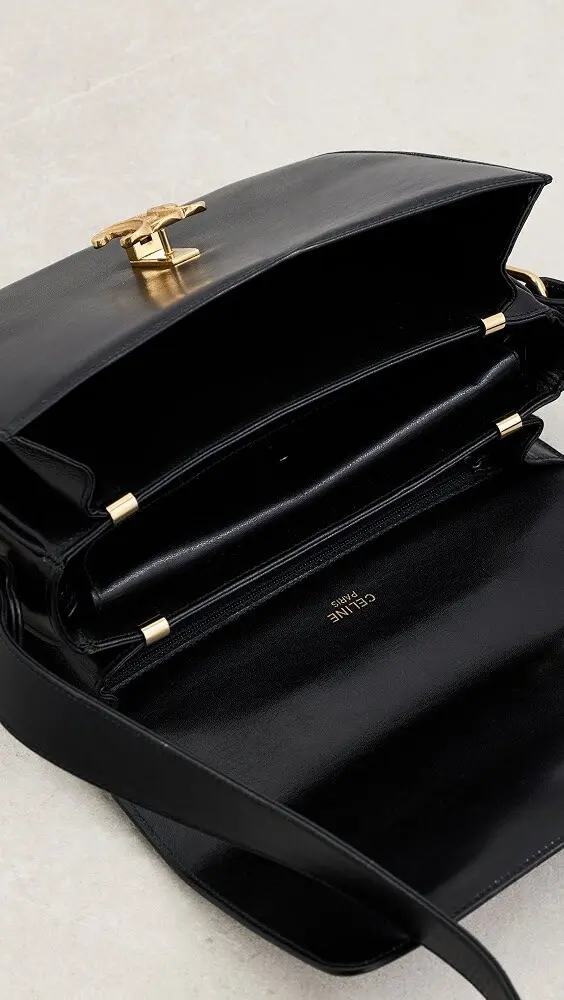 Shopbop Celline Calf Leather Triomphe Handbag