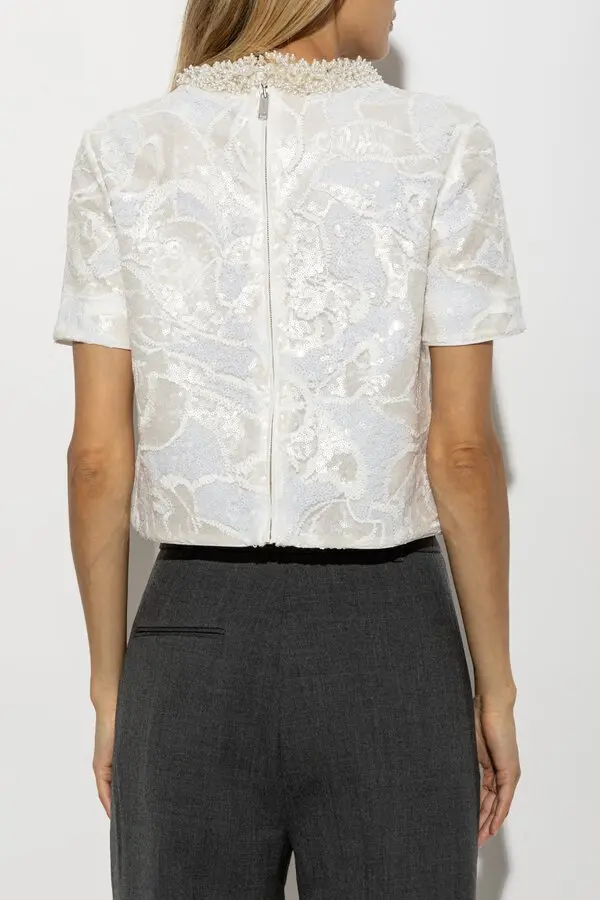SELF-PORTRAIT Sequin Top