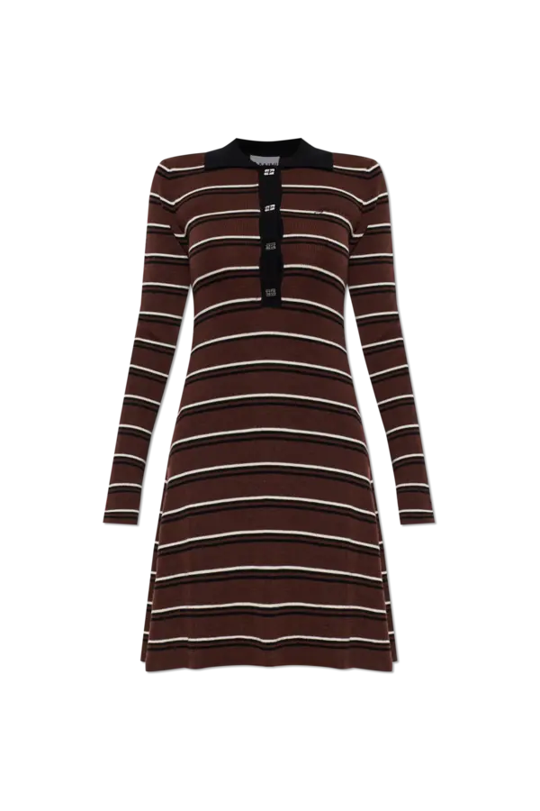 GANNI Wool Dress - Brown
