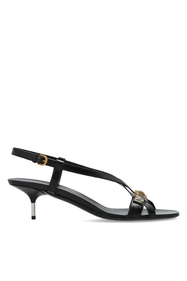 Versace Heeled Sandals - Black