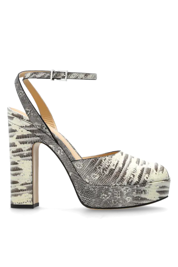 Fendi Leather Heeled Sandals