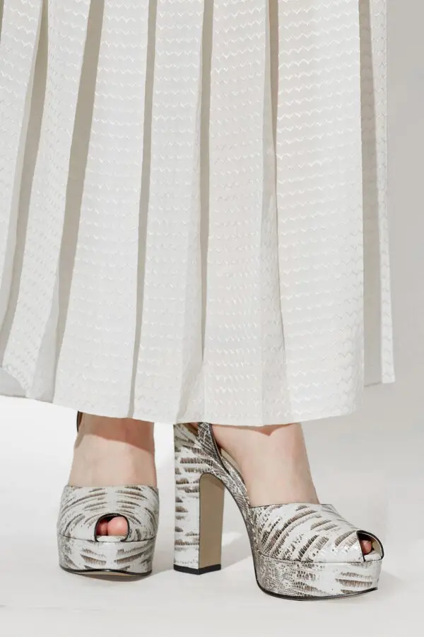Fendi Leather Heeled Sandals