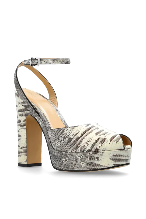 Fendi Leather Heeled Sandals