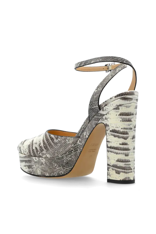 Fendi Leather Heeled Sandals