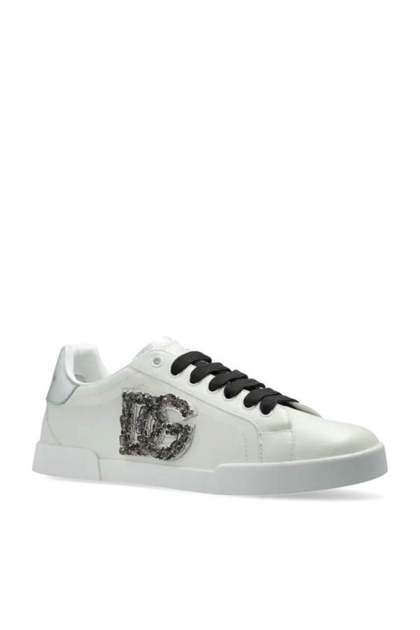 Dolce & Gabbana Leather Sport Shoes With Logo