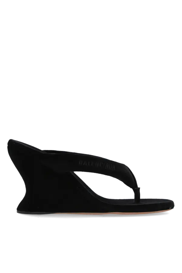 Balenciaga Gaeta' Wedge Sandals - Black