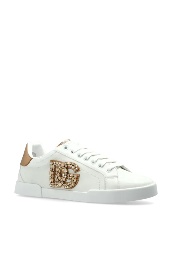 Dolce & Gabbana Embellished Logo Low-top Sneakers