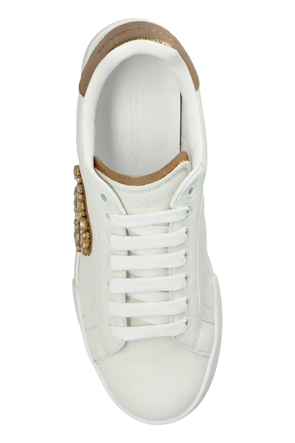 Dolce & Gabbana Embellished Logo Low-top Sneakers