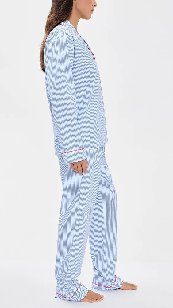 BEDHEAD PAJAMAS Classic Cotton Poplin Pajama Set