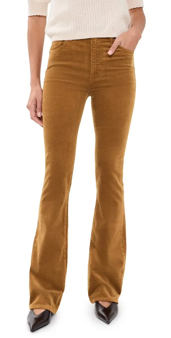 FRAME The Reboot Corduroy Flare Pants - Bronze