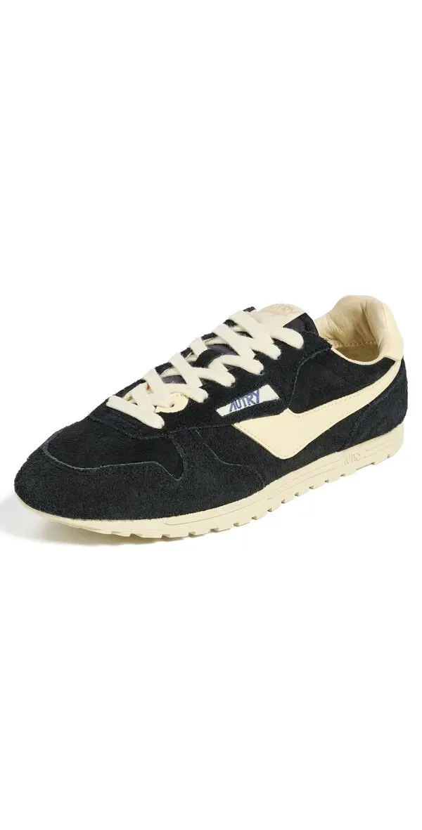AUTRY Windspin Low Suede Sneakers - Blk/rut