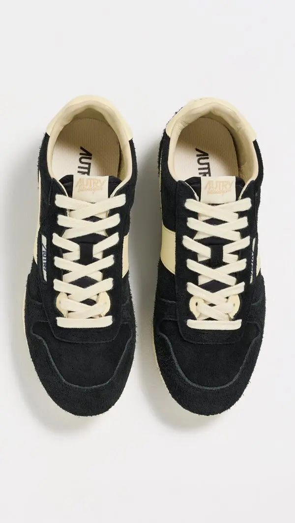 AUTRY Windspin Low Suede Sneakers - Blk/rut