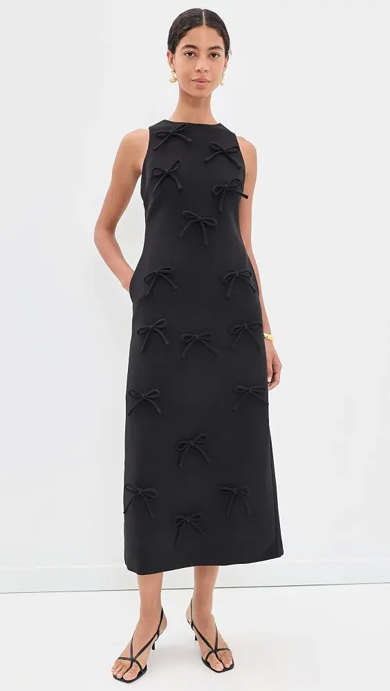 English Factory Bow Detailed Midi Dress
