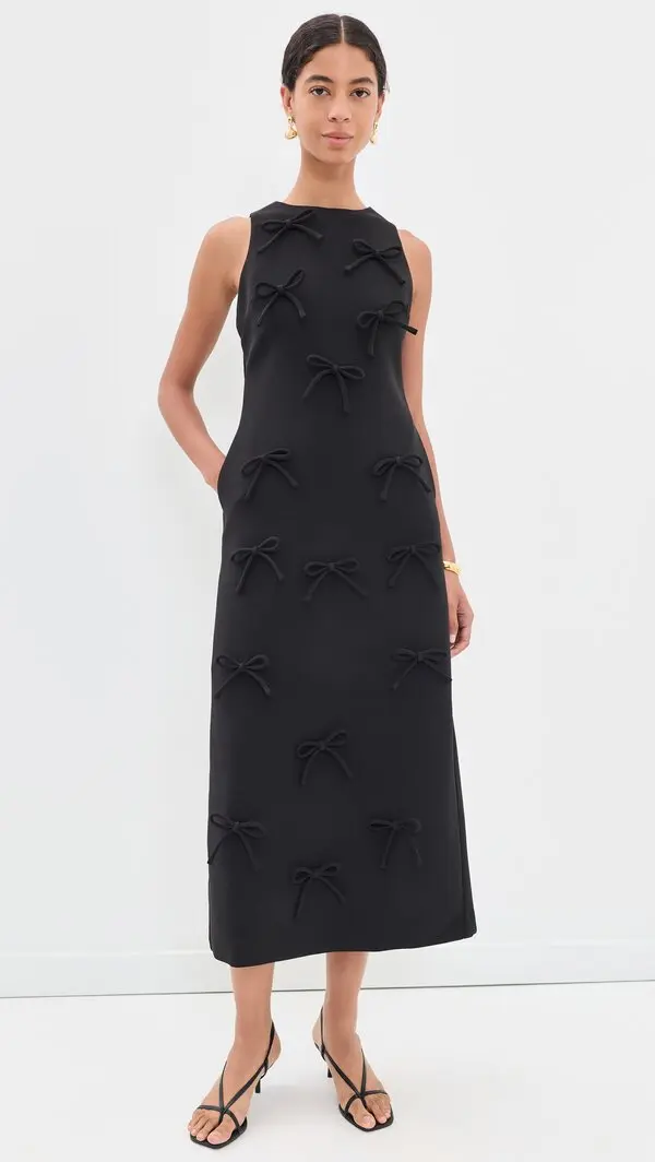 English Factory Bow Detailed Midi Dress