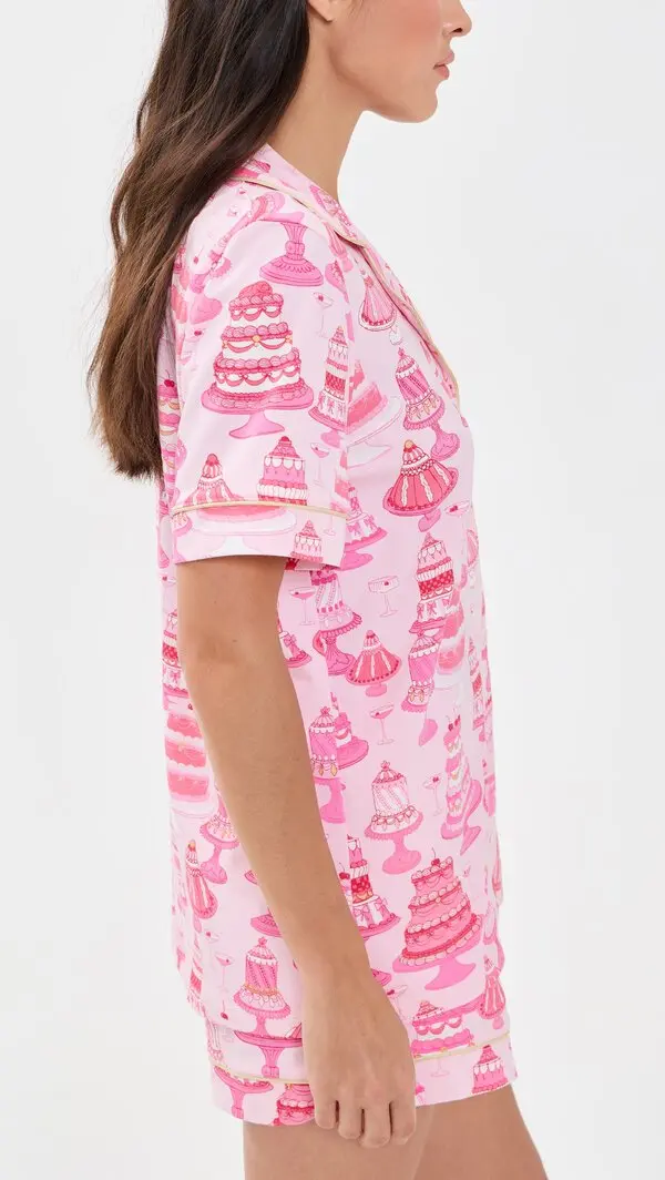 BEDHEAD PAJAMAS Classic Shorty Pajama Set - Cake Shop