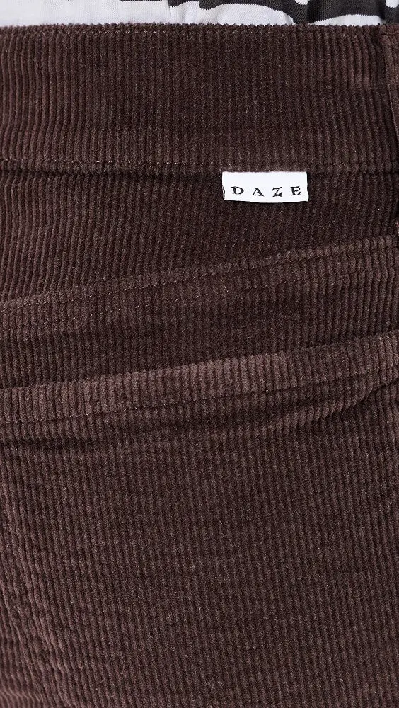 DAZE Fever Micro Mini Corduroy Skirt
