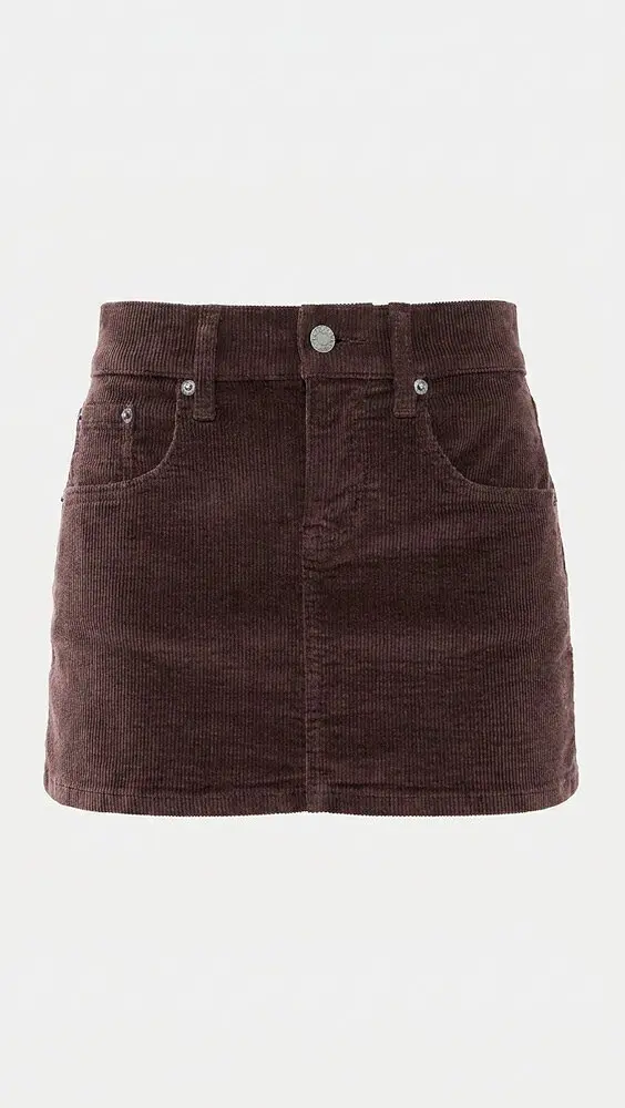 DAZE Fever Micro Mini Corduroy Skirt