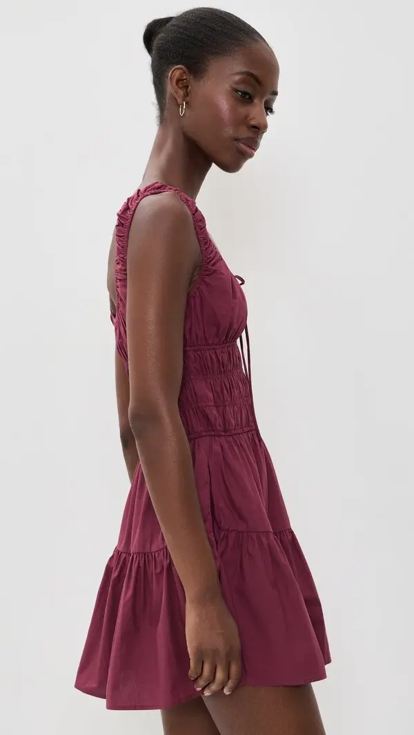 NIA Salt Dress Sleeveless Square Neck - Plum