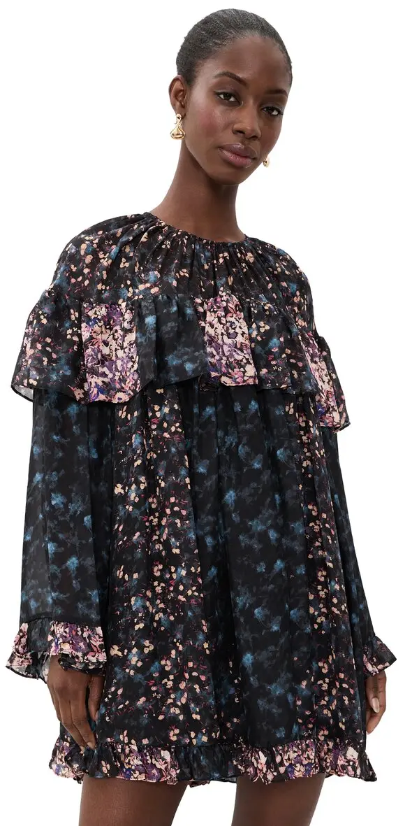 Ulla Johnson Lune Silk Mini Dress - Eclipse