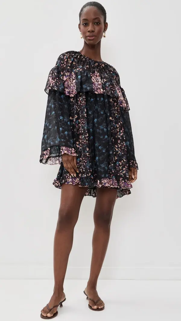 Ulla Johnson Lune Silk Mini Dress - Eclipse