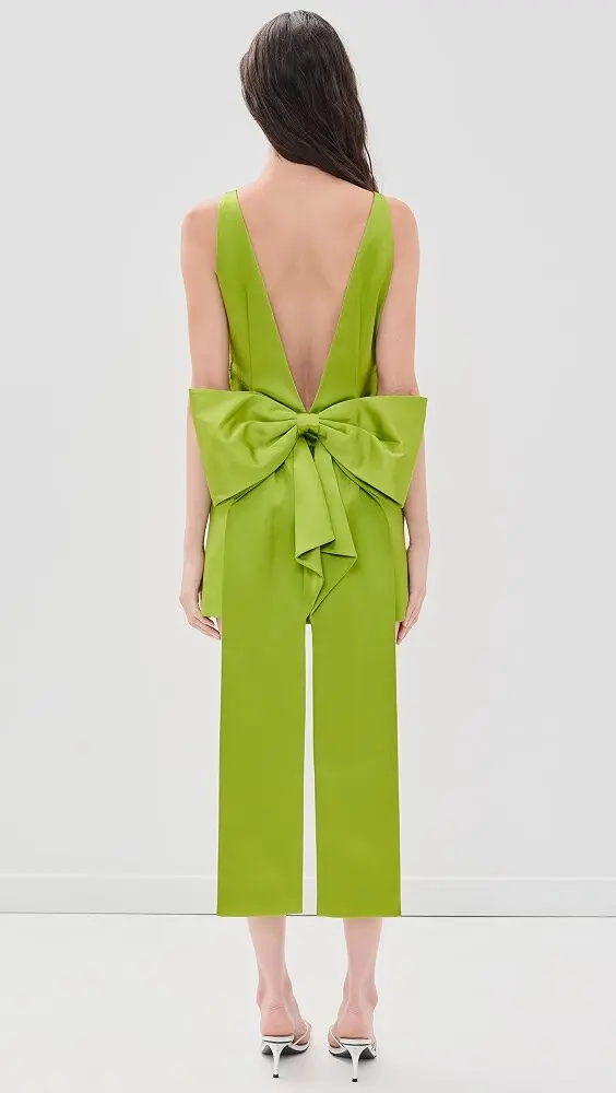 SELF-PORTRAIT Satin Bow Mini Dress