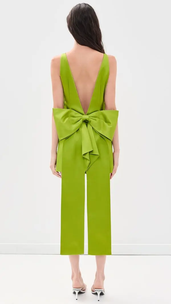 SELF-PORTRAIT Satin Bow Mini Dress
