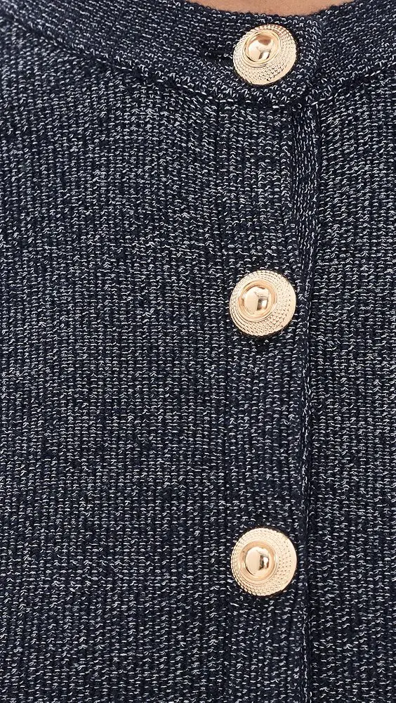 SELF-PORTRAIT Textured Knit Mini Dress