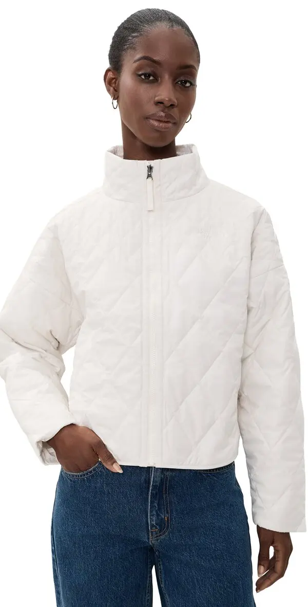 The North Face Diamond Peak Quilted Jacket - White Dune