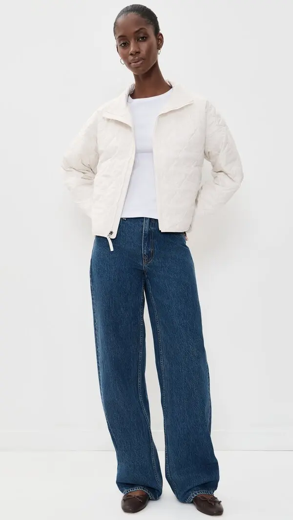 The North Face Diamond Peak Insulated Jacket - White Dune